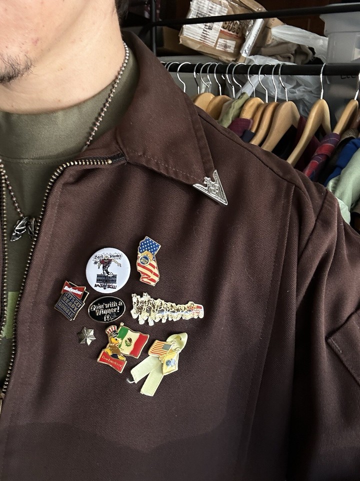 Vintage Western Aluminum Collar Tips Pointed Cowboy Clips | eBay