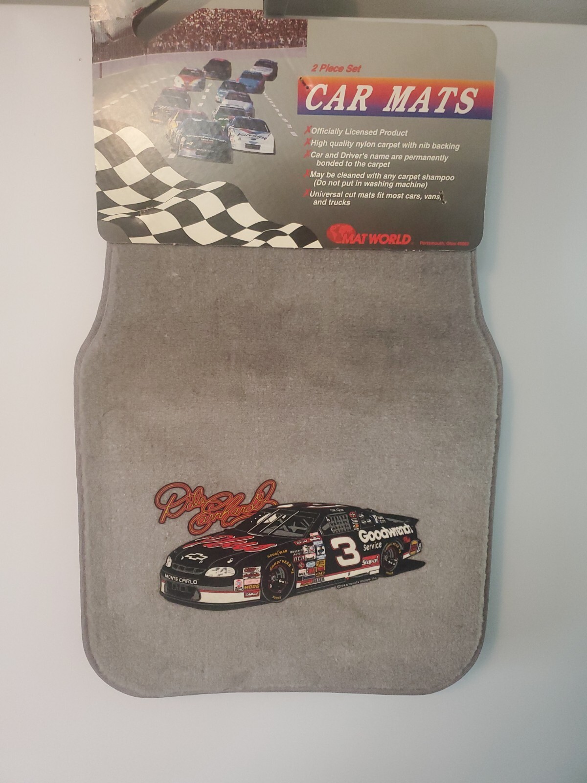 RARE Vintage Dale Earnhardt Sr #3 Car Floor Mats Made In USA 1997 Mat ...