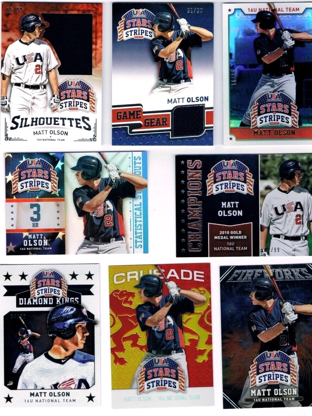 U'Pick 1 Matt Olson 2015 Stars Stripes TEAM USA Braves A's Panini ...