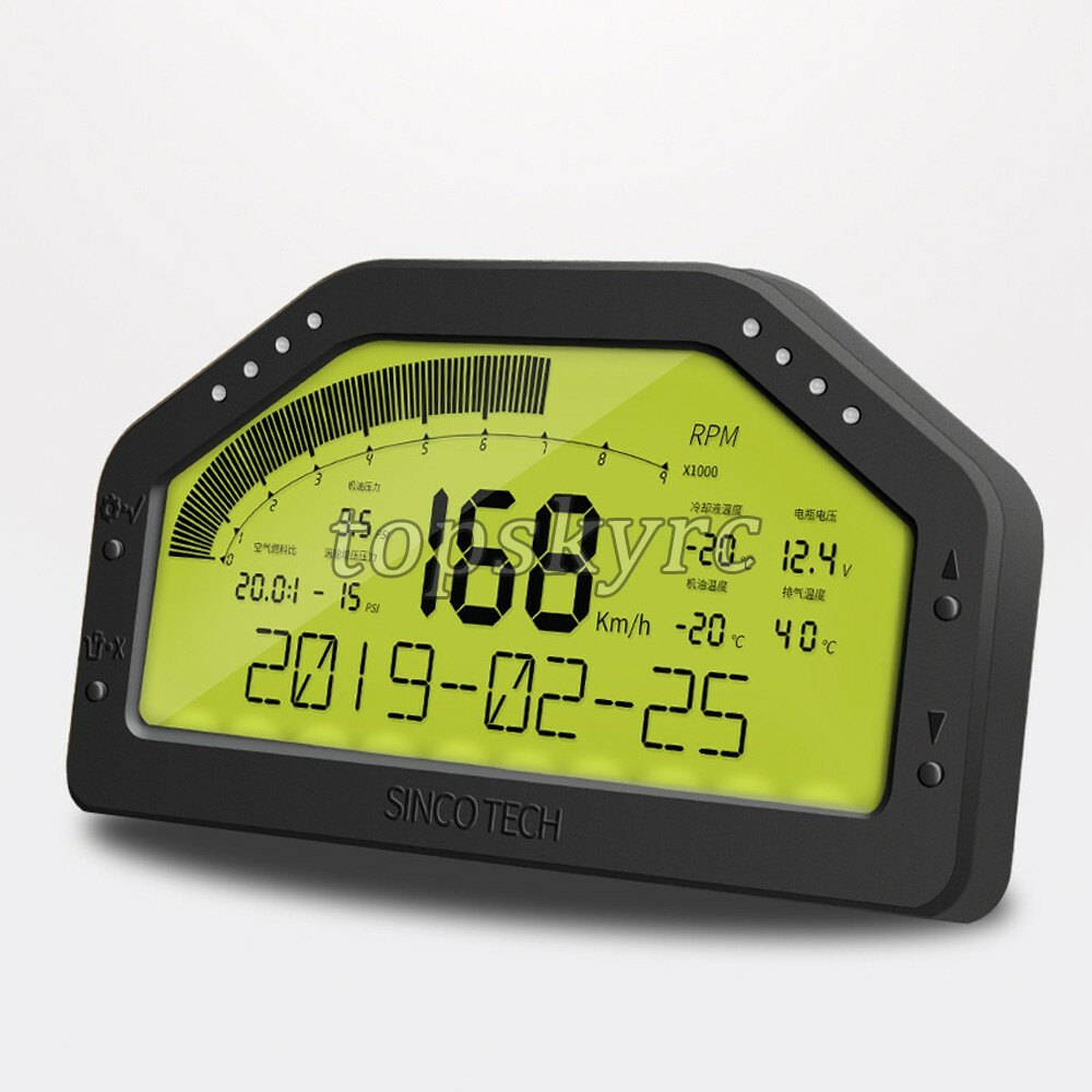 SINCO TECH DO908 Car Race Dash Dashboard Display Gauge LCD Full Sensor ...