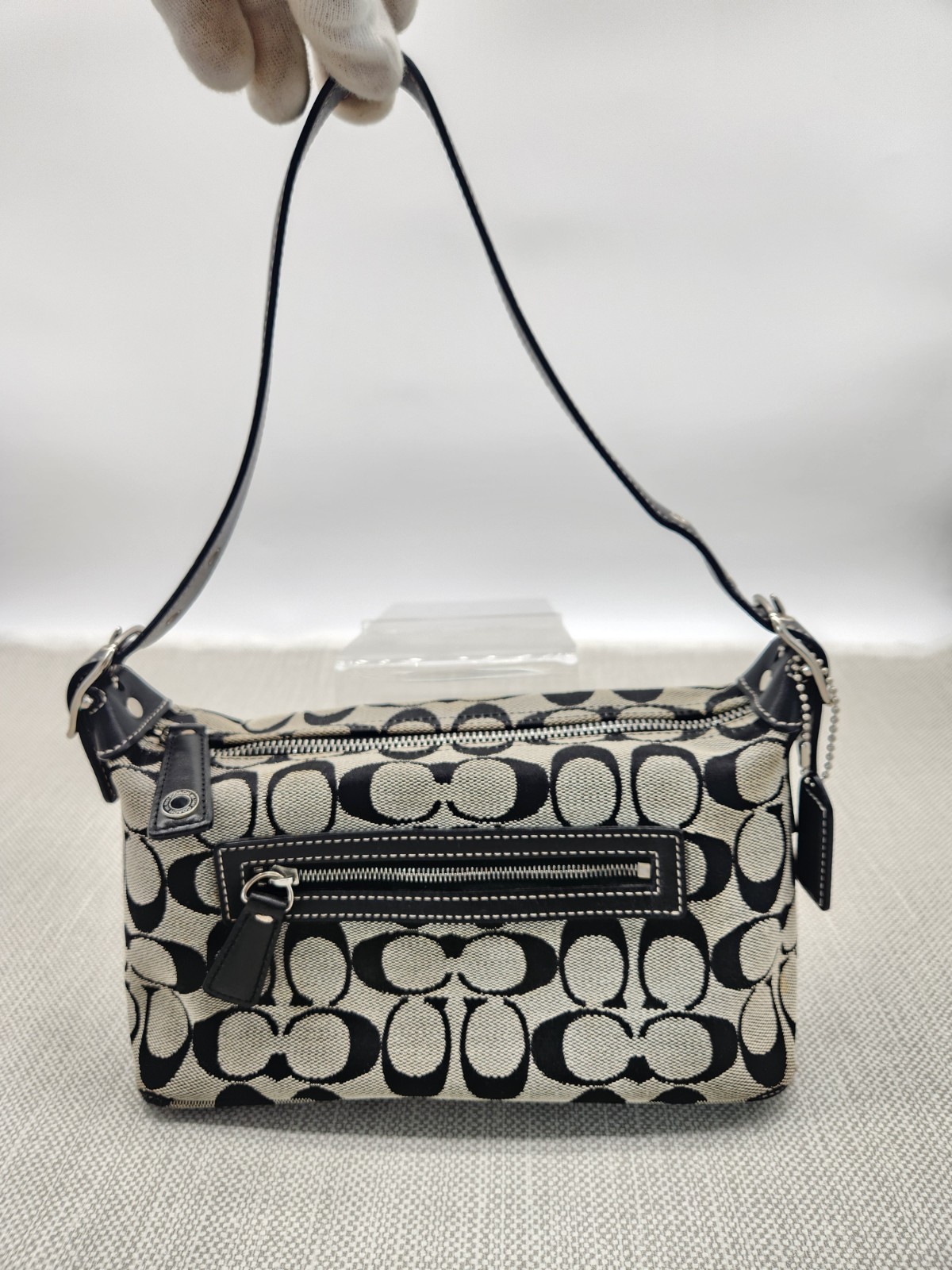 Coach Signature Demi Mini Shoulder Bag Canvas Leather… - Gem