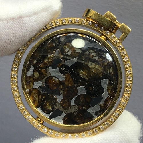 Rare Pallasite Meteorite Pendant Brenham Meteorite Necklace-71.9Ct | eBay