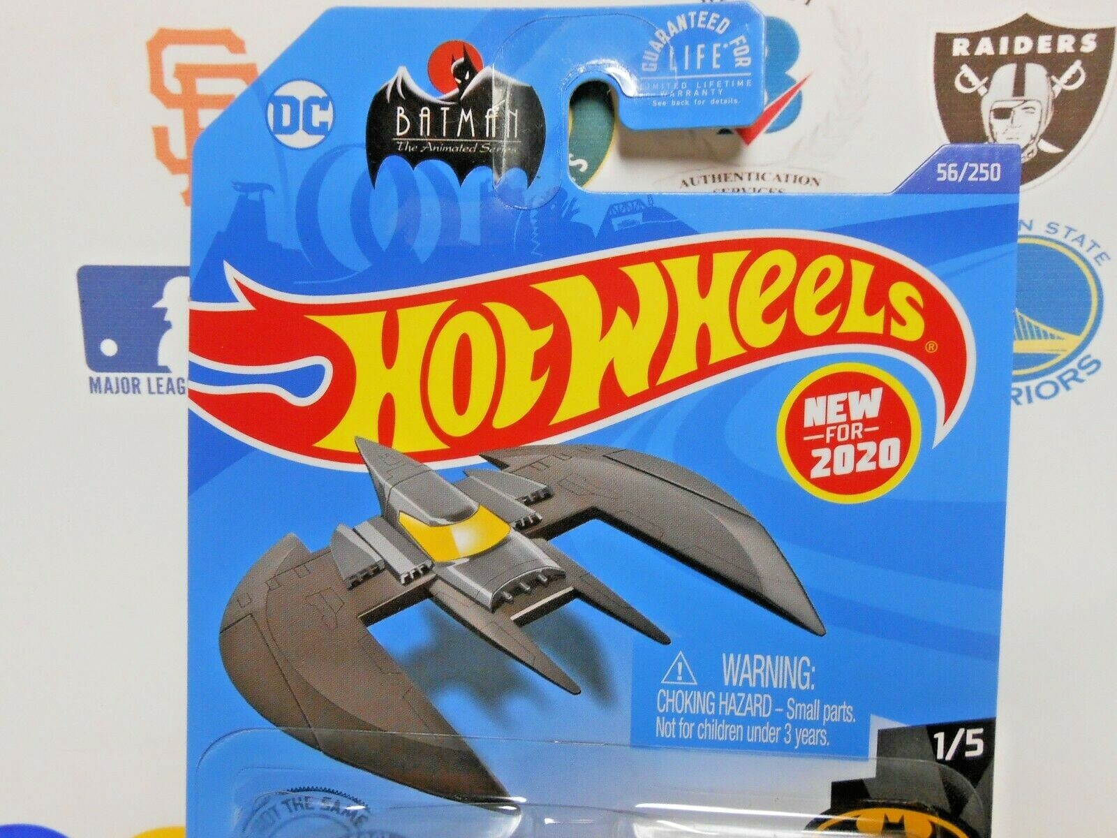 2020 Bat Plane Hot Wheels Batman Animated Series BatPlane Gray w/ Mini ...