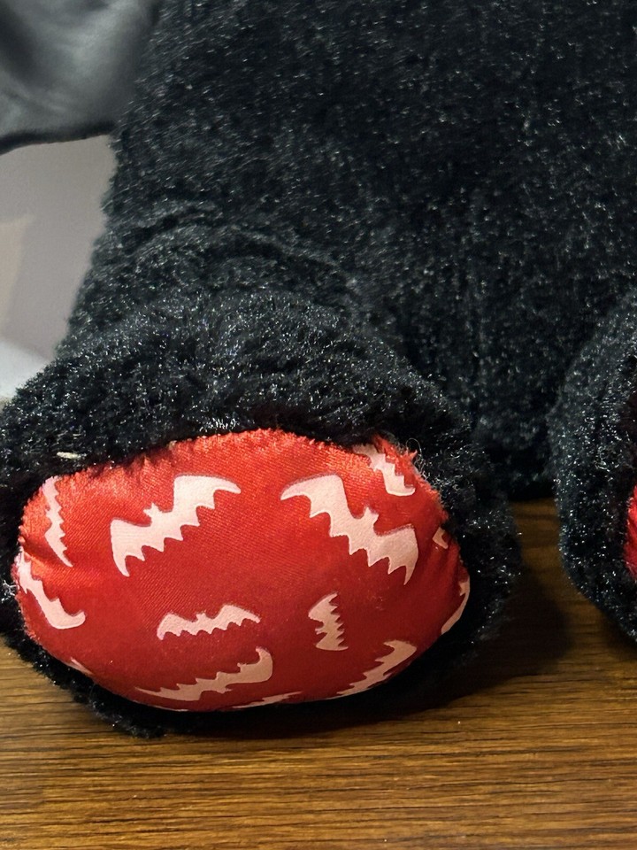 Build A Bear Boorific Black Vampire Bat Plush Animal 18” Ears And Feet ...