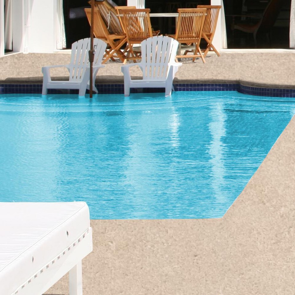 Pool Paint 5 gal Ocean Blue Solid Deck Concrete Semi Gloss Acrylic Self ...