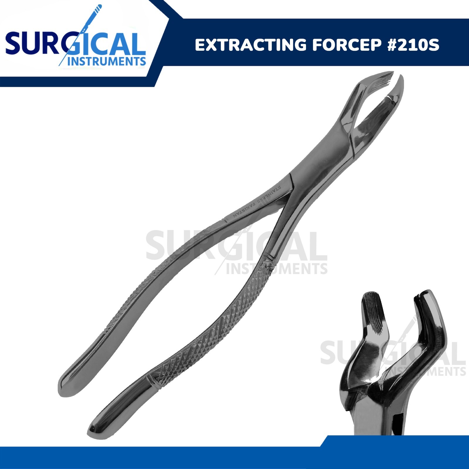 Extracting Forceps #210S Dental Surgical Instruments Stainless German ...