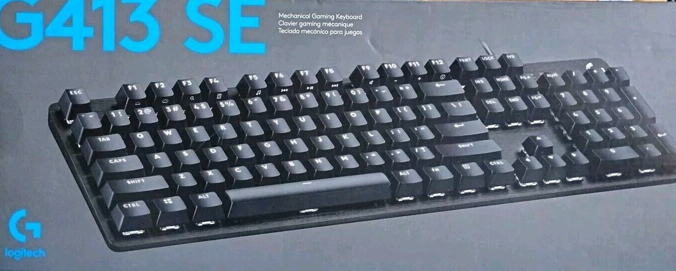 C0 Logitech G413 SE Full Wired Mechanical 920-010433 Gaming Keyboard ...
