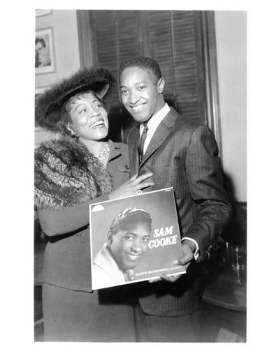 Soul Singer Sam Cooke Holds Up His Debut Album Old Music Photo | eBay