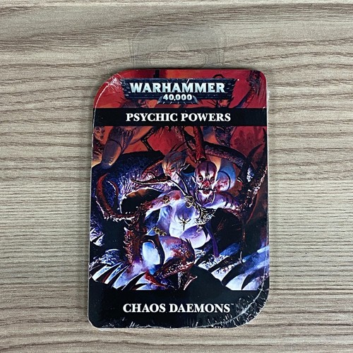 CHAOS DAEMONS PSYCHIC POWERS CARDS WARHAMMER 40,000 2012 5TH 6TH ...