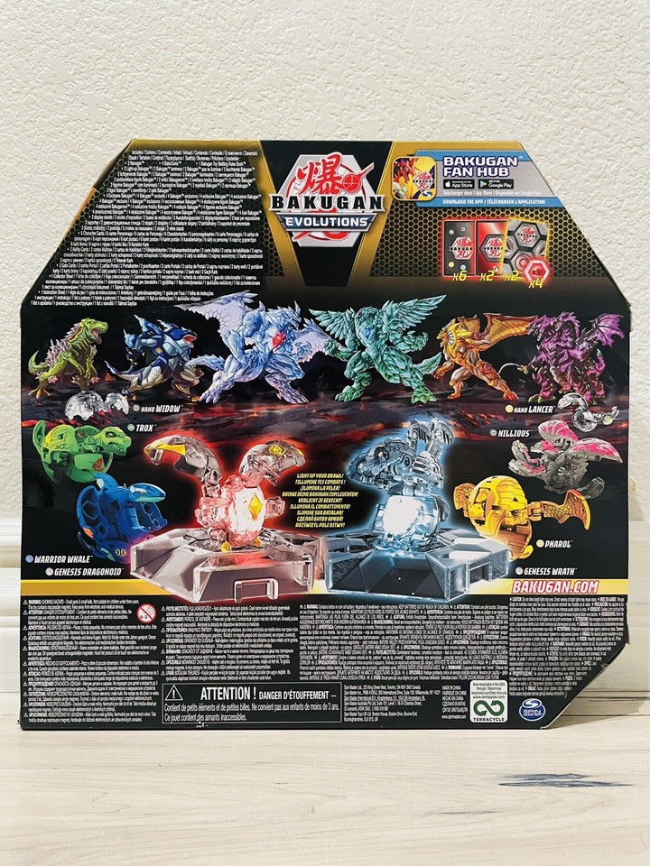 BAKUGAN EVOLUTIONS GENESIS COLLECTION LIGHTS UP IN 6 COLORS **NEW ...