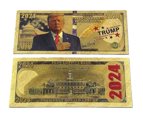 President Donald J. Trump Keep America Great 2024 Gold Commemorative ...