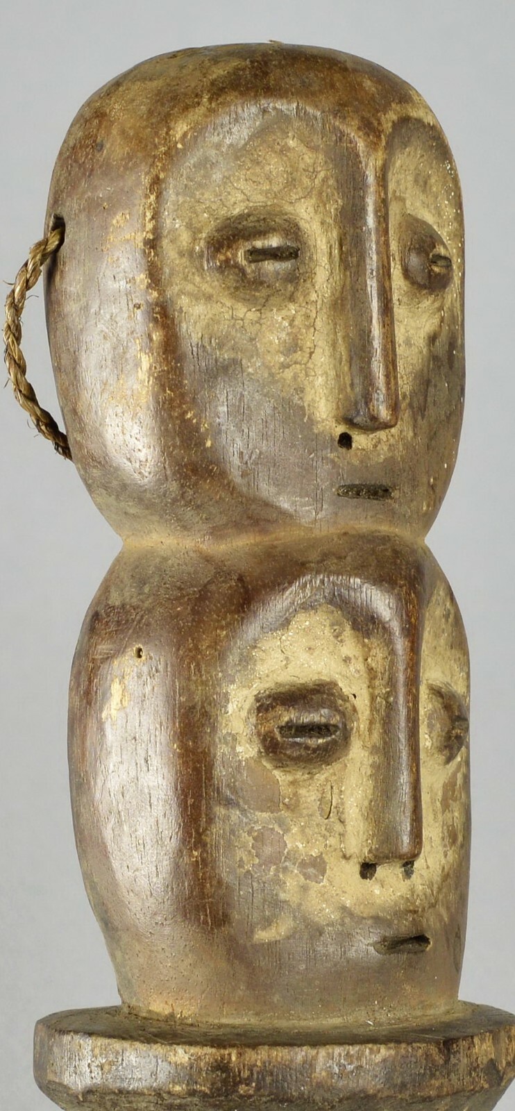 LEGA wood double head Figure statue Bwami Congo African Tribal Art 1608 ...