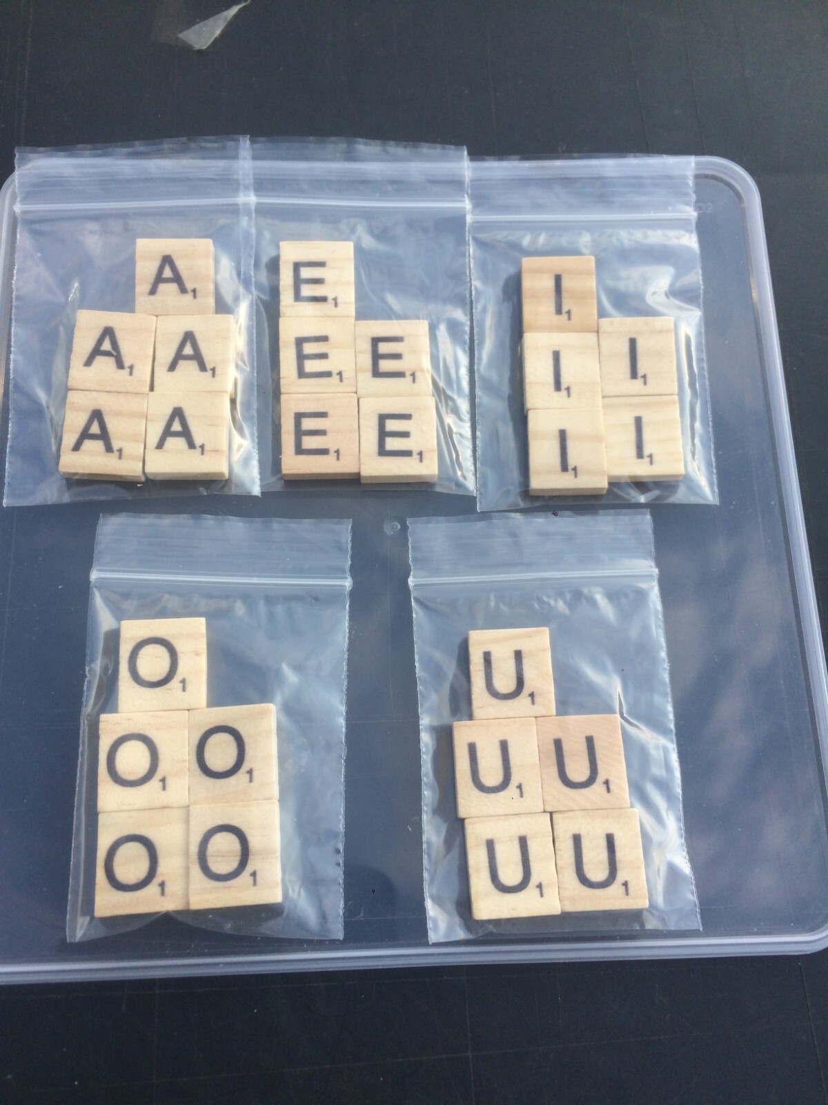 Individual Scrabble letters..Choose Letters Packs Of 5,10,20,50,100 ...