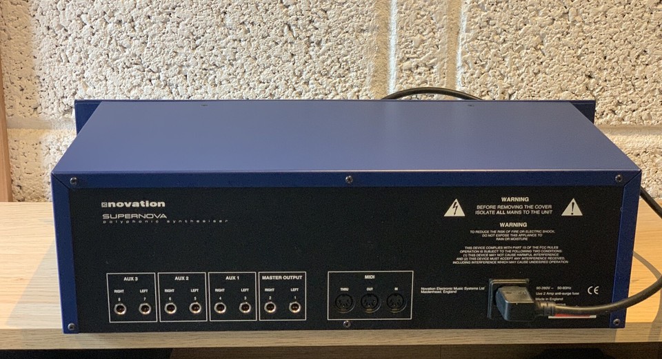 Novation Supernova Polyphonic Rackmount Synthesizer, Vintage, Classic ...