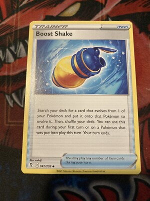 Boost Shake 142/203 Trainer Evolving Skies Pokemon Card NM/M | eBay