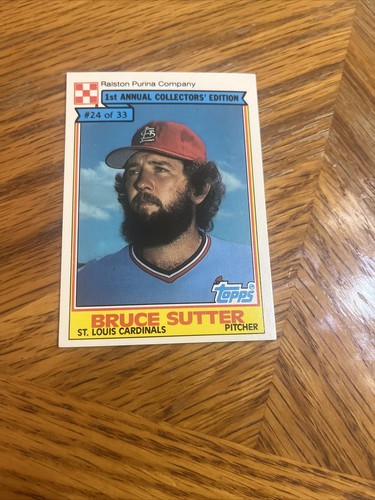 1984 Topps Ralston Purina Bruce Sutter . St. Louis Cardinals #24 HOF | eBay