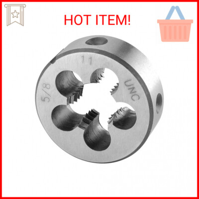 5/8"-11 UNC Round Threading Die, 5/8 x 11 UNC Machine Thread Die Right ...