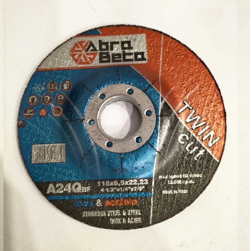 5 Abrasive Discs Mola Abra Beta A24Q BF Twin Cut Inox and Steel 115x6 ...