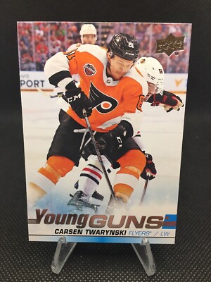 Carsen Twarynski 2019-20 Upper Deck Young Guns #214 RC Philadelphia ...