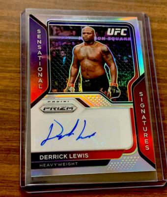Derrick Lewis 2021 Panini Prizm UFC Silver Refractor Sensational ...