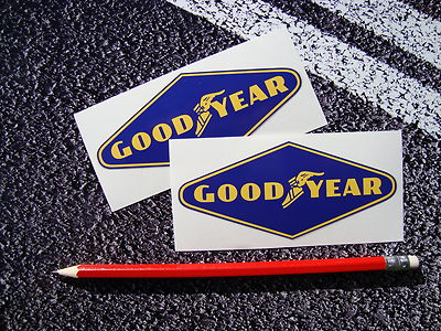 Goodyear Tyre Stickers 11cm F1 Le Mans TT MOTO GP SUPER-BIKES Classic ...