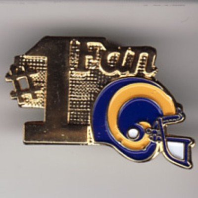 Los Angeles Rams #1 Fan Hat Tie or Lapel Pin Brand New LA Helmet NFL | eBay