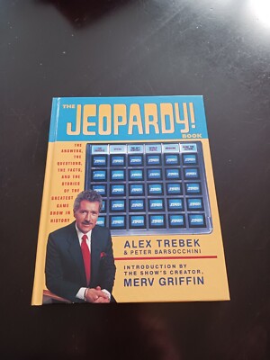 The Jeopardy Book by Alex Trebek vintage 1990 FIRST EDITION hard cover ...