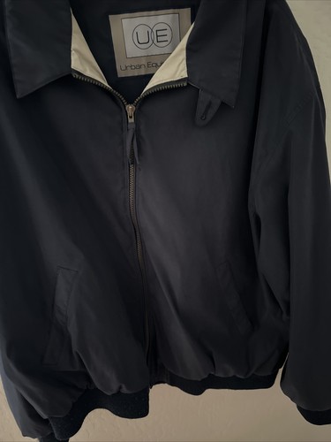 Urban Equipment Mens Navy lined jacket with beige interior. XXL | eBay