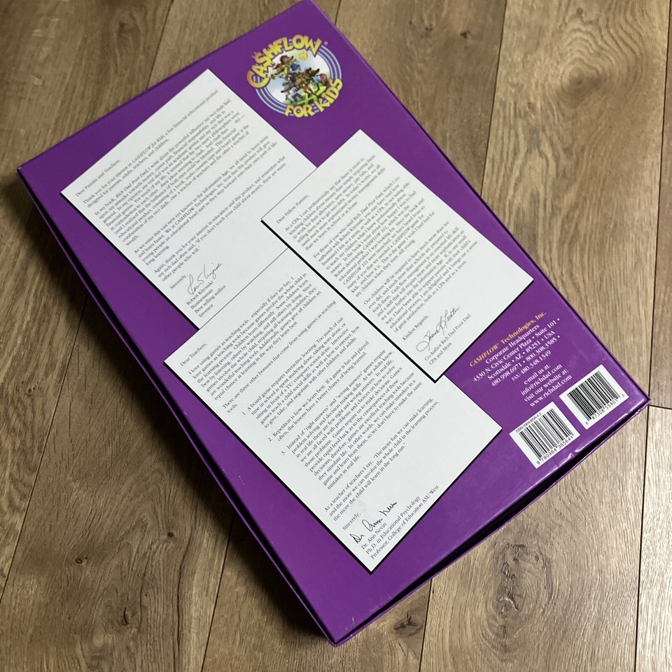 Cashflow For Kids Investing Finance Board Game 2002 Complete Rich Dad ...