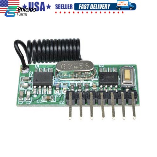 Wireless Remote Control Learning 4-way Universal Decoder Receiver ...