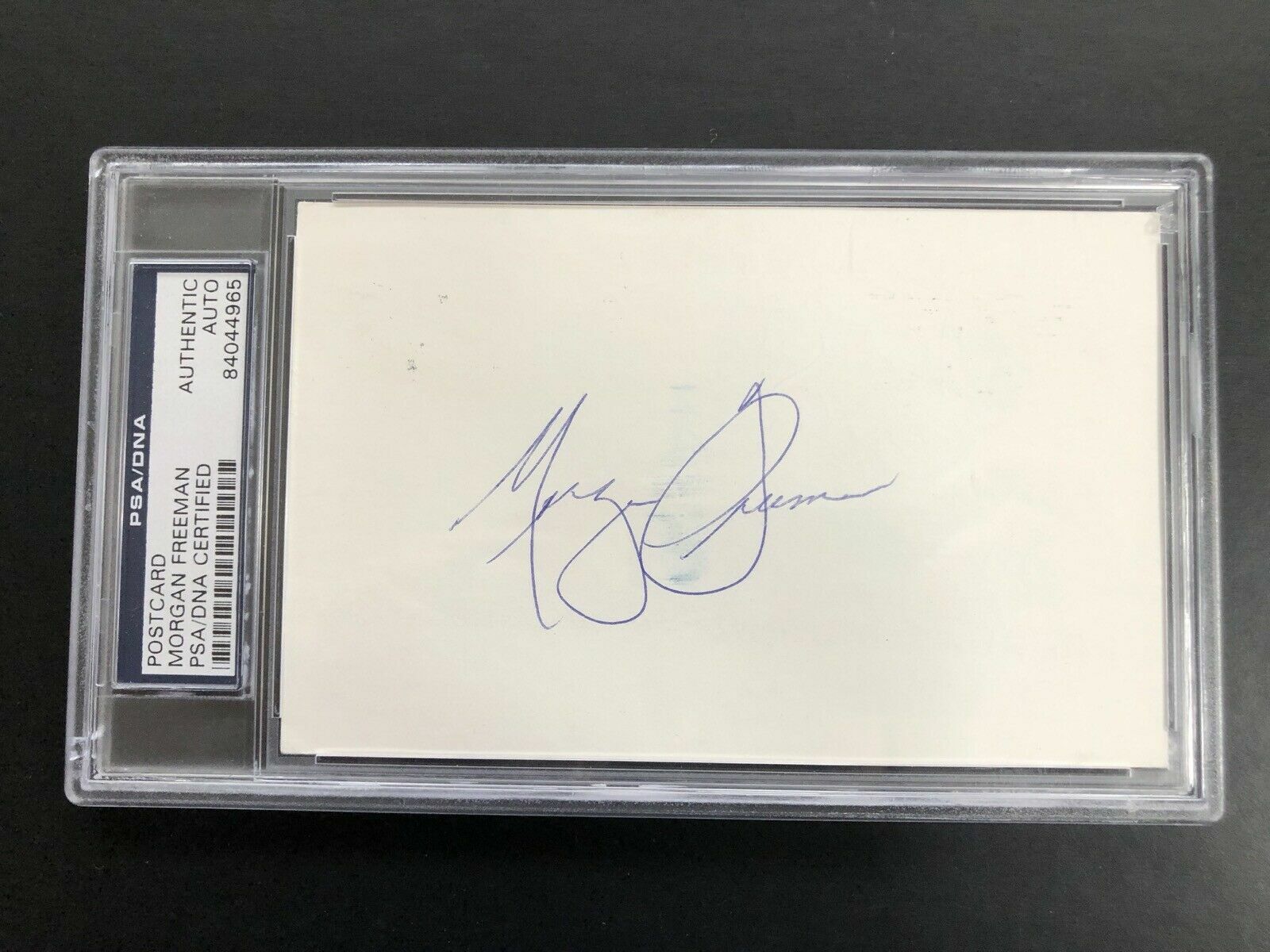 Morgan Freeman Signed Index Card Actor Shawshank Autograph PSA/DNA Auto ...