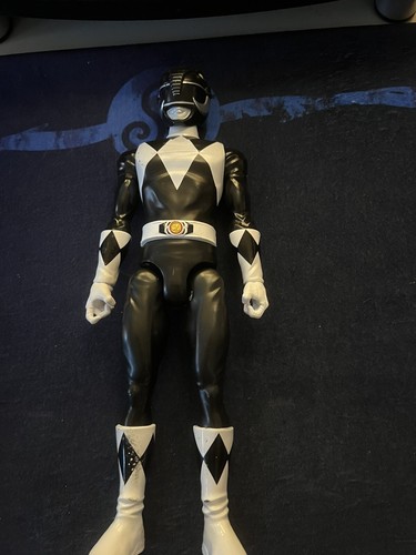 Power Rangers Mighty Morphin Black Ranger 12-Inch Action Figure Toy ...