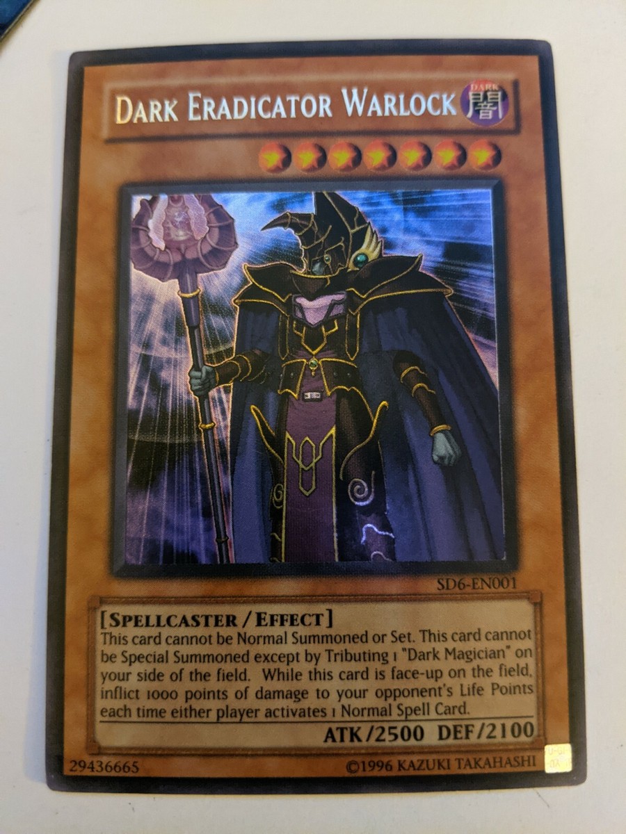 Dark Eradicator Warlock Deck Yu Gi Oh! Structure Deck