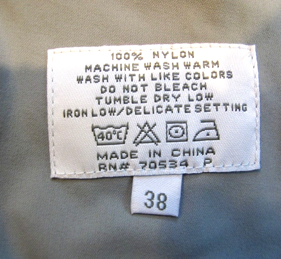 Orvis Nylon Hiking Pants Men's Size 38 x 26 Inseam Green Casual Comfort ...