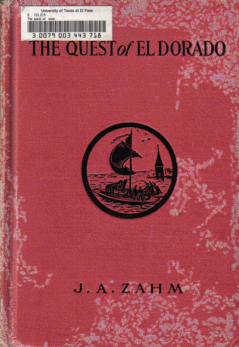 Quest Of El Dorado book on CD 1917 gold treasure | eBay