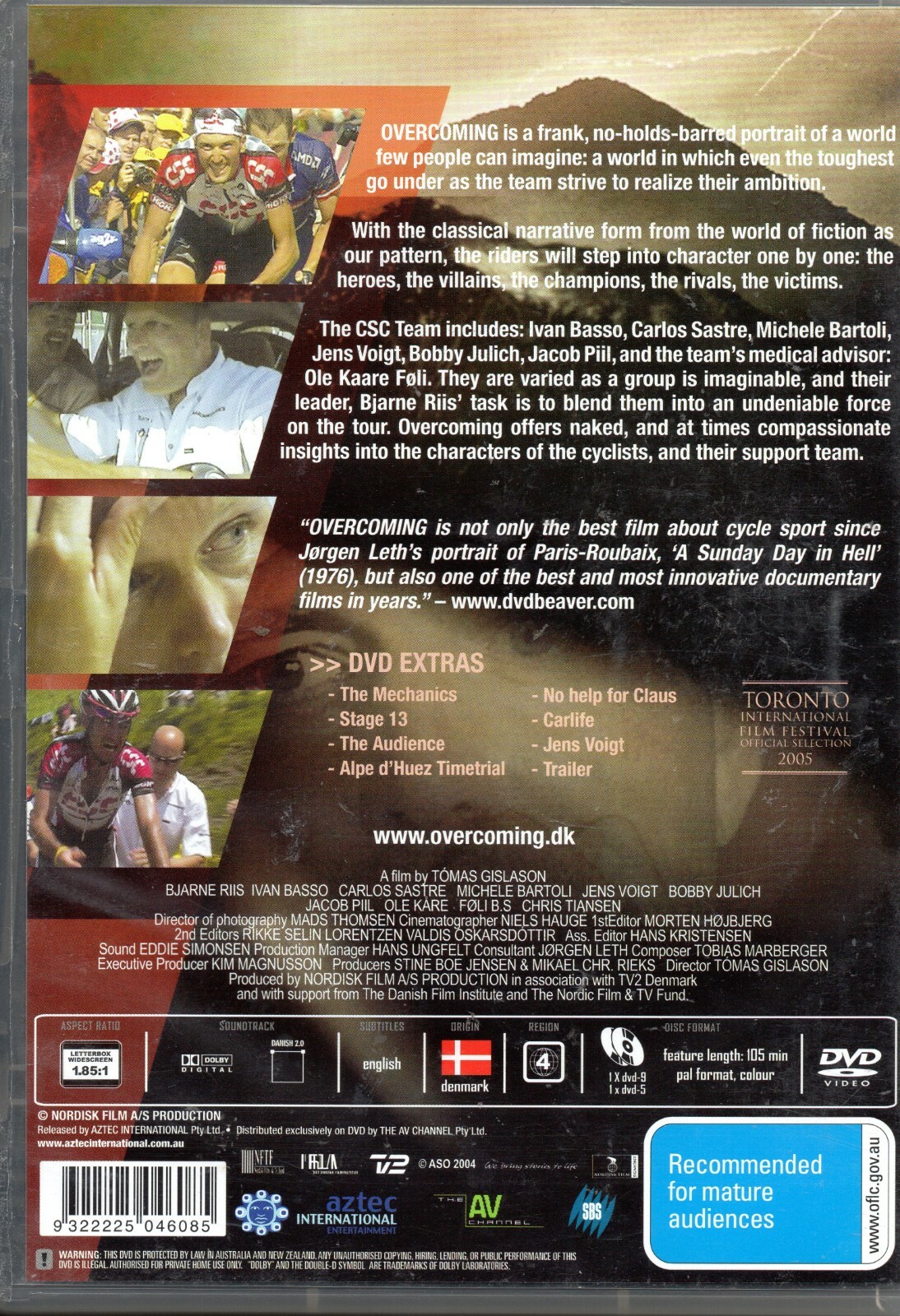 Overcoming | DVD - 2 Disc Set | Cycling Sport Documentary - Danish ...