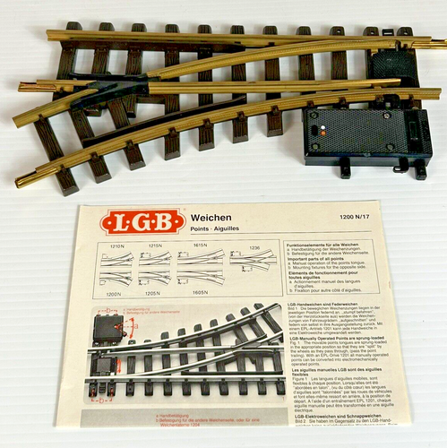 LGB 1215 /12150 Left Hand Electric Switch Point G Scale NEW | eBay