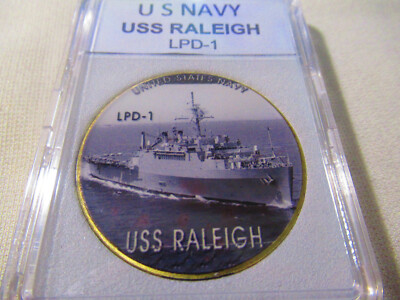US NAVY - USS Raleigh (LPD-1) Challenge Coin | eBay UK