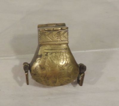 Antique Vintage Islamic Arabic Brass Calligraphy Inkwell Engraved ...