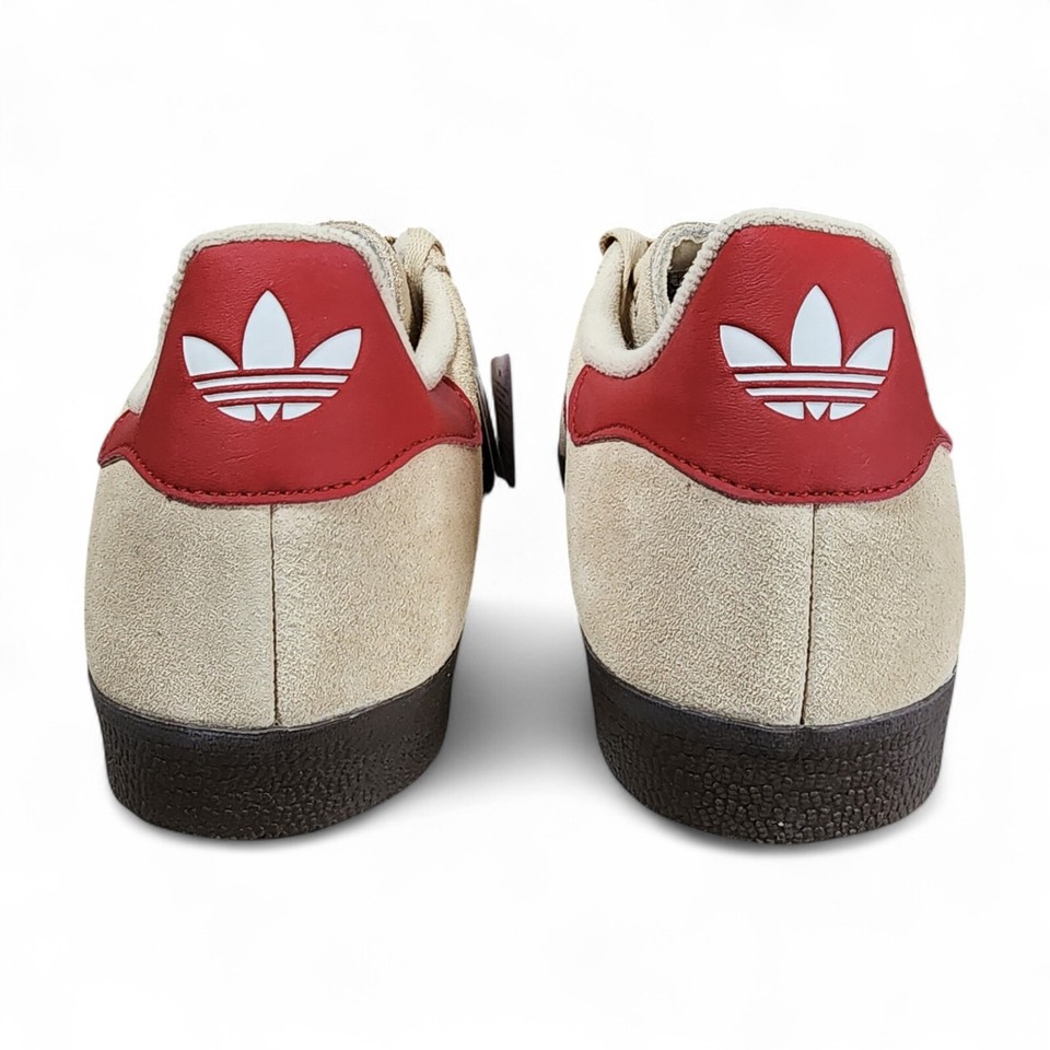 Adidas Gazelle Originals Suede Trainer Sand Strata Scarlet JH5393 Men's ...