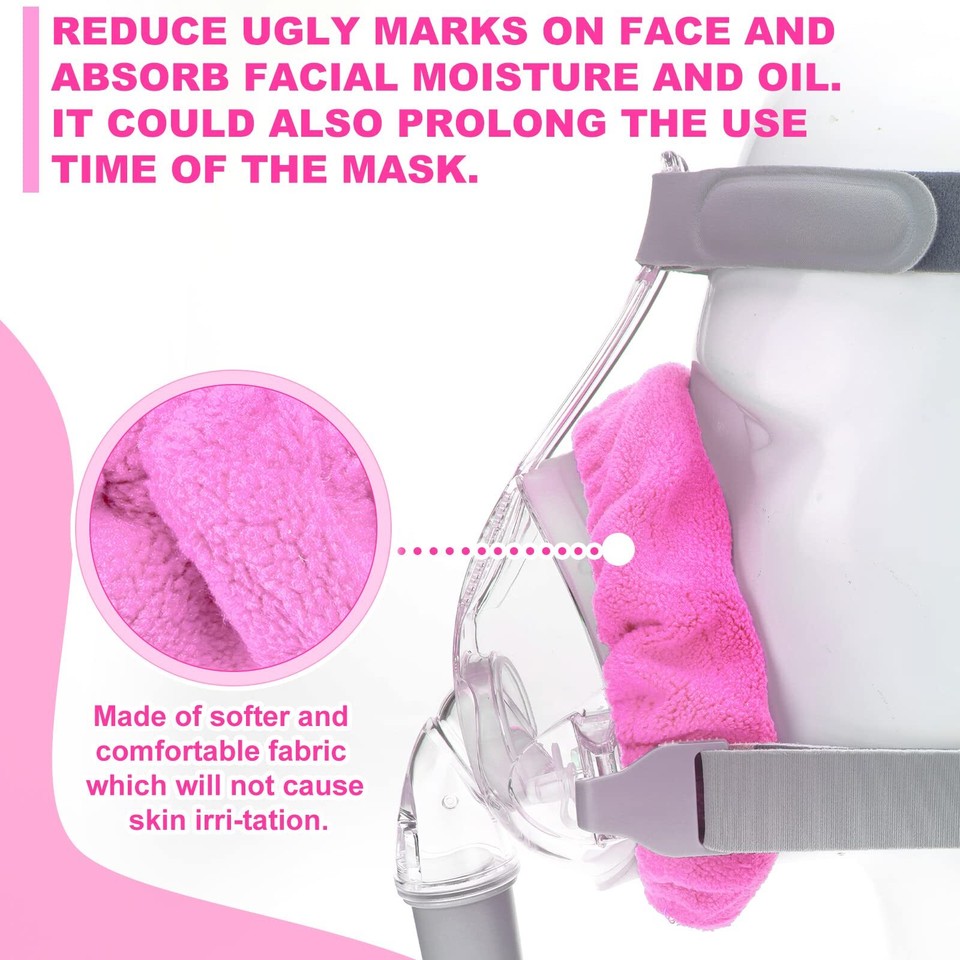 24PK CPAP Mask Liners Reusable Soft Mask Covers Reduce Air Leaks ...