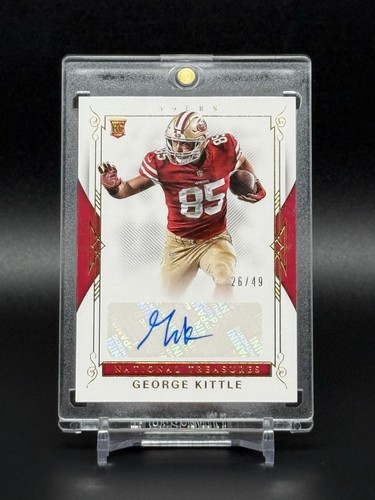 George Kittle 2017 Panini National Treasures Rookie Autographs Gold /49 ...