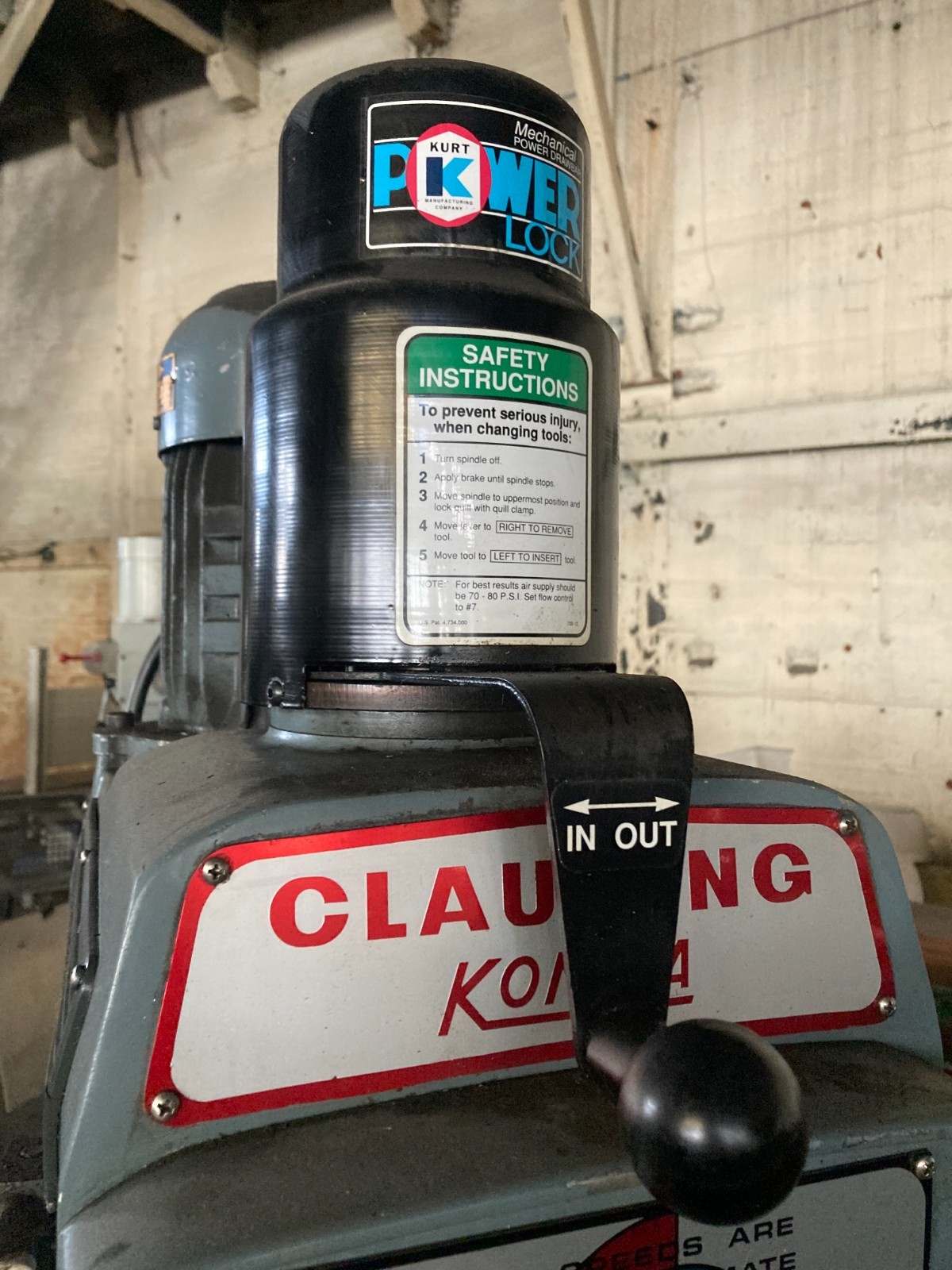 Kurt Power Drawbar BRIDGEPORT MILLING MACHINE + | eBay