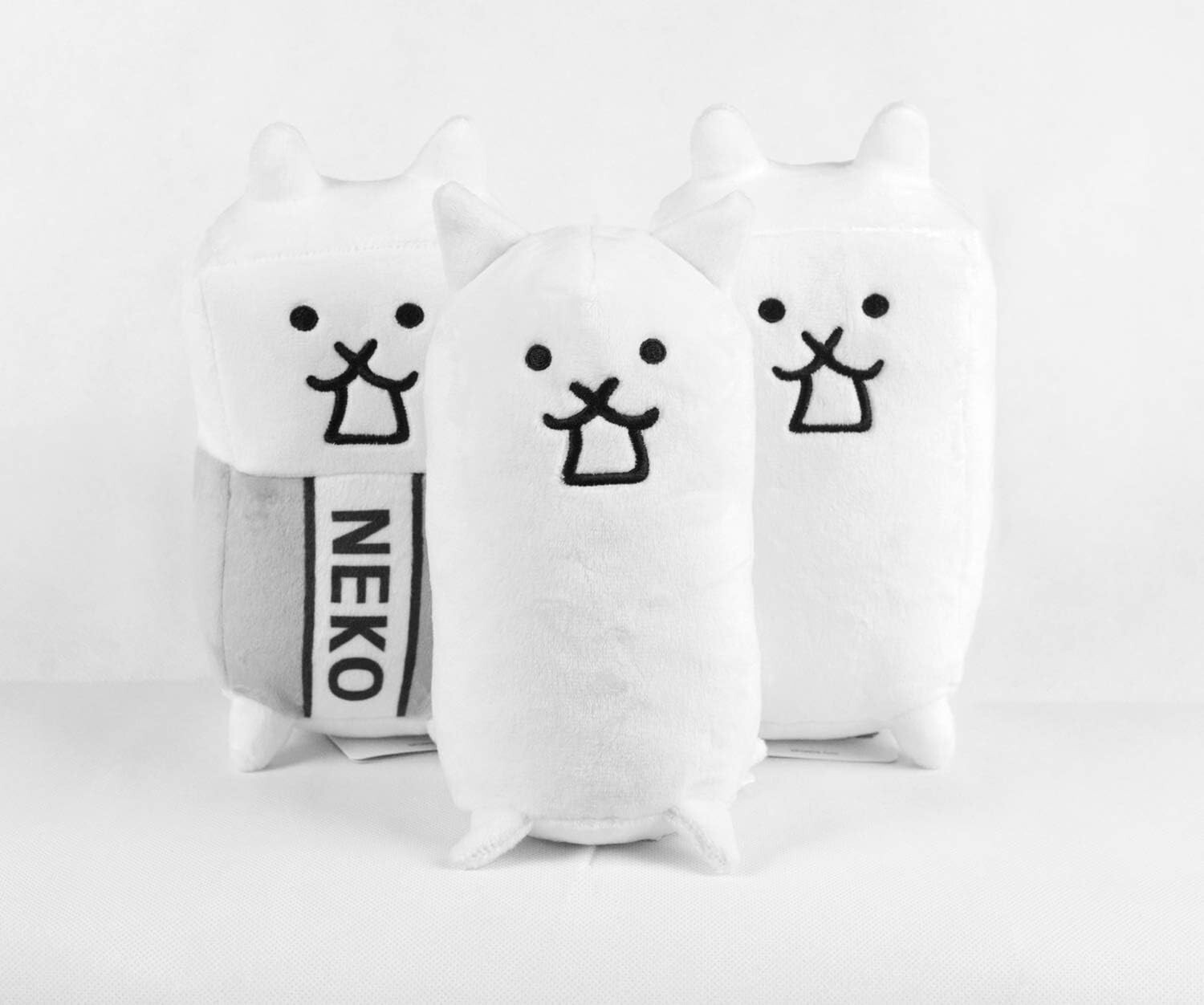 PONOS The Battle Cats Plush Doll TANK CAT SET Stuffed Toy Nyanko Great ...