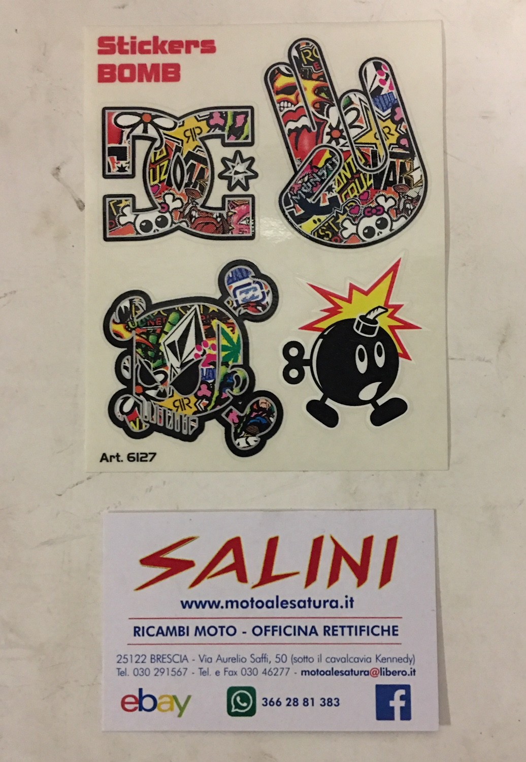 DC Skull Bomb Stickers Adhesive (Kit Of 4 Pieces) | eBay