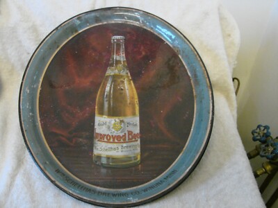 WM. SCHELLHAS BRG. CO OVAL BEER TRAY PRE-PRO BOTTLE GRAPHICS WINONA ...
