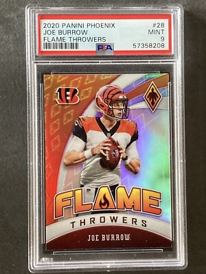 2020 Phoenix Joe Burrow Flame Throwers RC Bengals MINT PSA 9 | eBay