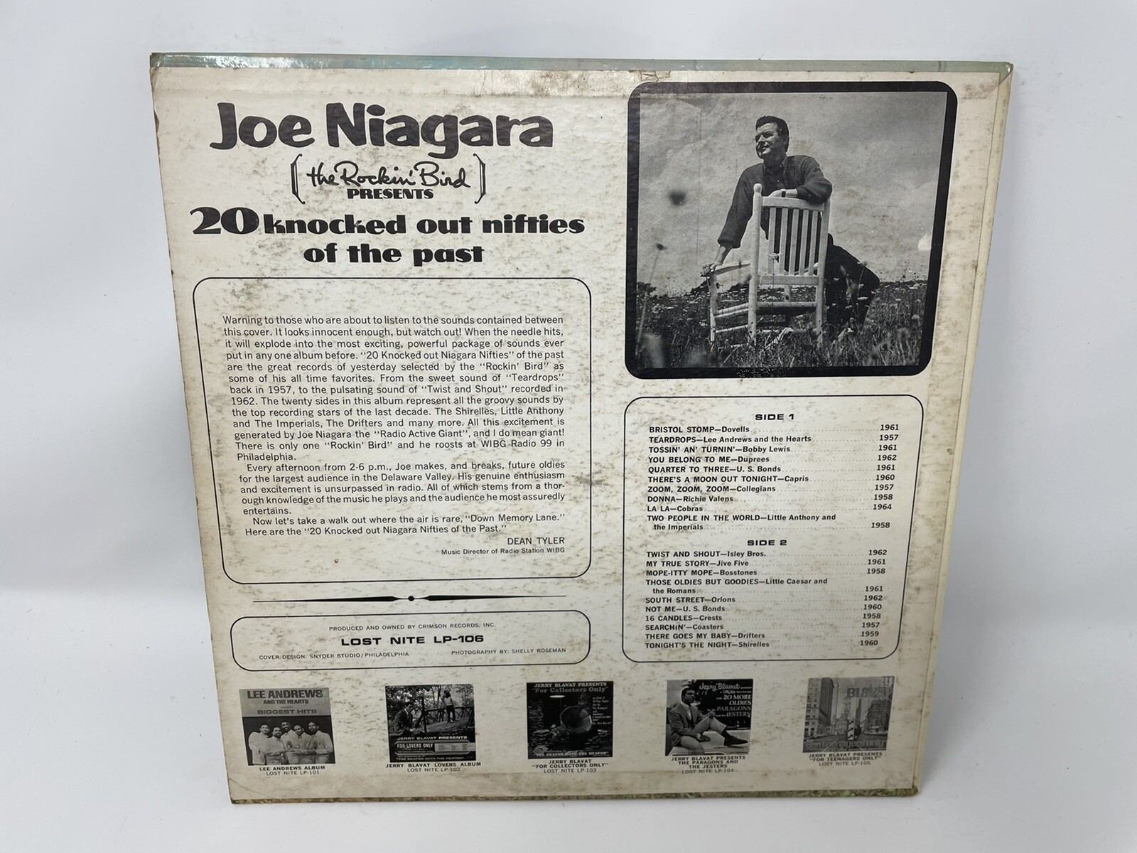 Joe Niagara the Rockin Bind Presents 20 Knocked Out Nifties of the Past ...