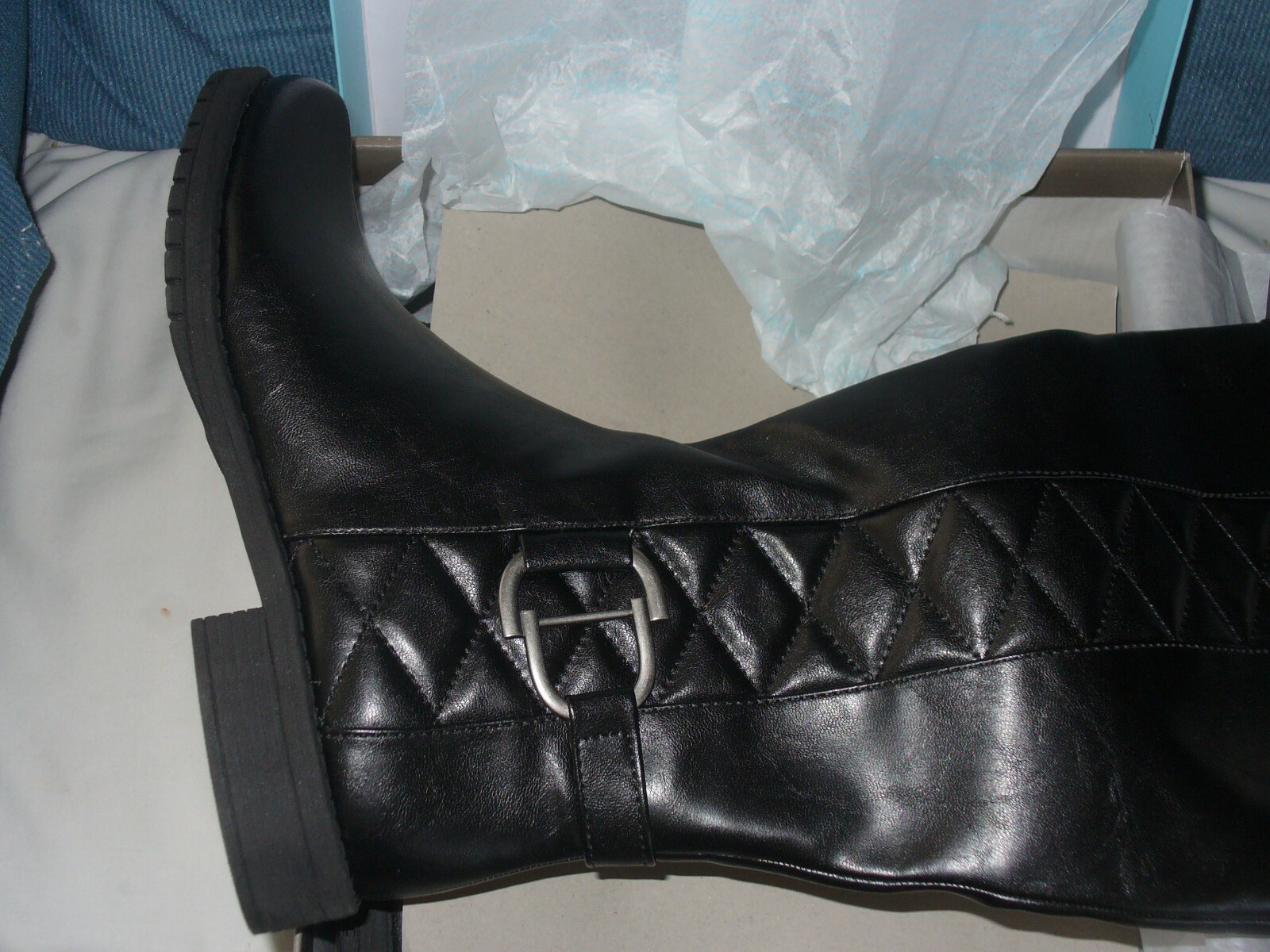 Women's Lifestride Marvelous Boots Black 5.5M Wide Calf Active Arch NWB ...