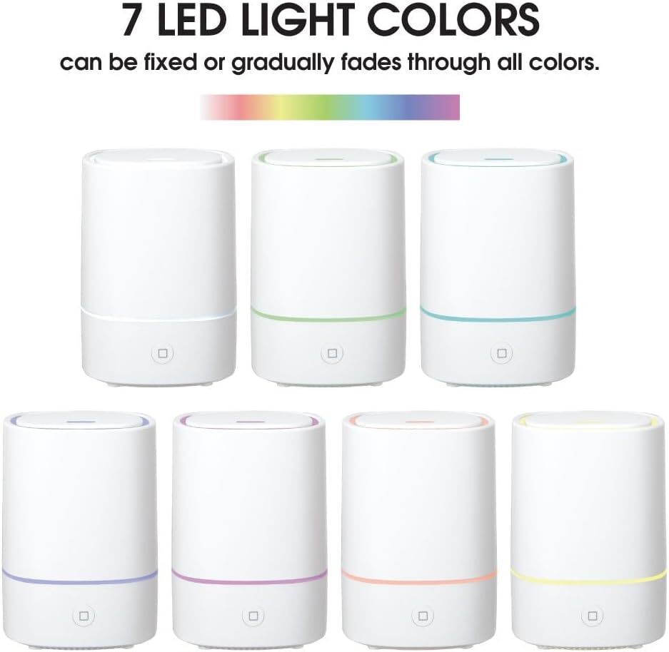 Sensei LED Ultrasonic Aroma Diffuser, 150ml Essential Oil Diffuser with ...